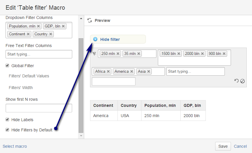 How to use Table filter macro - Table Filter for Confluence - StiltSoft Docs